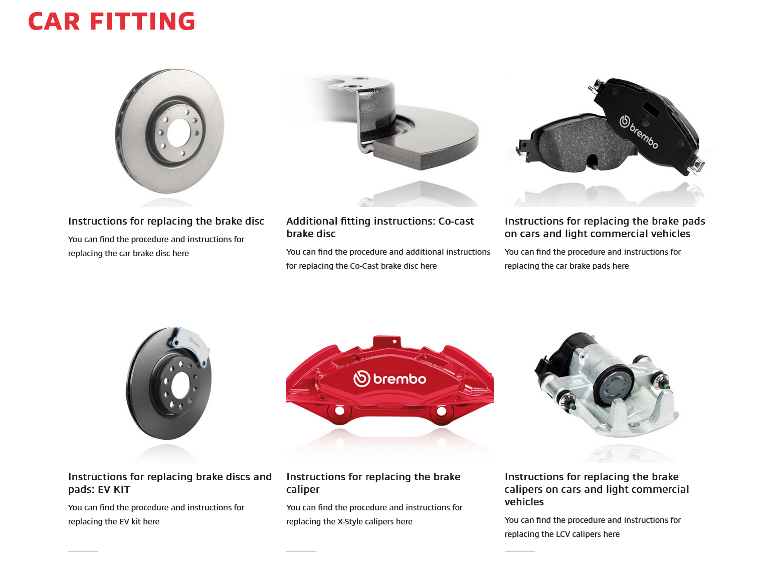 Brembo | Bremboparts - New car fitting section | bmb-consult